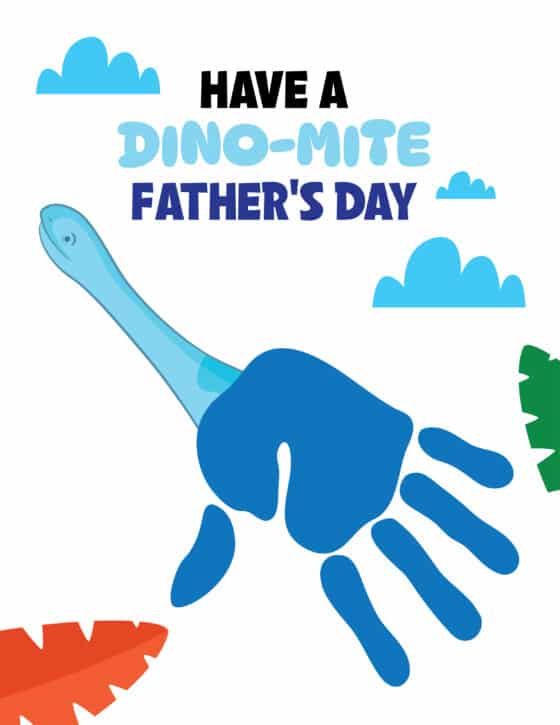 Father's Day Dinosaur Handprint Art - Kids Activity Zone