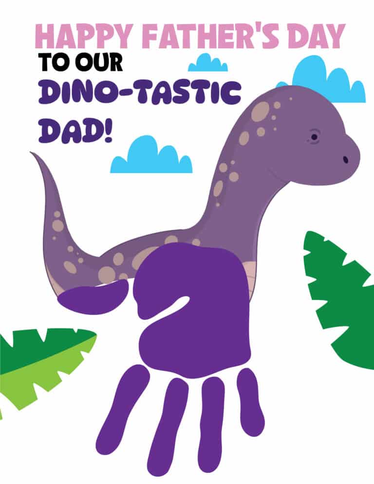 Father's Day Dinosaur Handprint Art - Kids Activity Zone