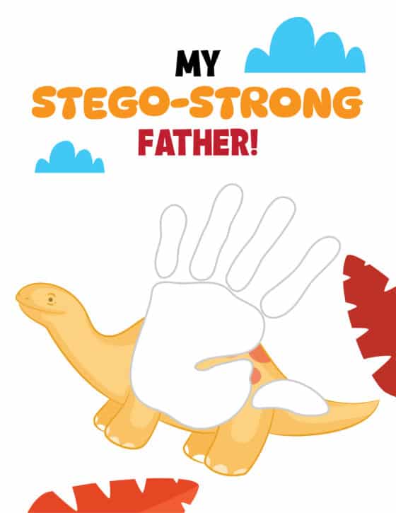 Father's Day Dinosaur Handprint Art - Kids Activity Zone