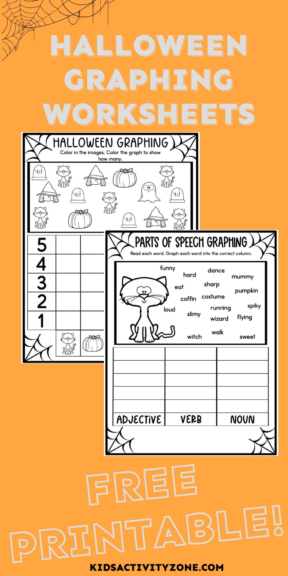 Halloween Graphing Worksheets - Kids Activity Zone