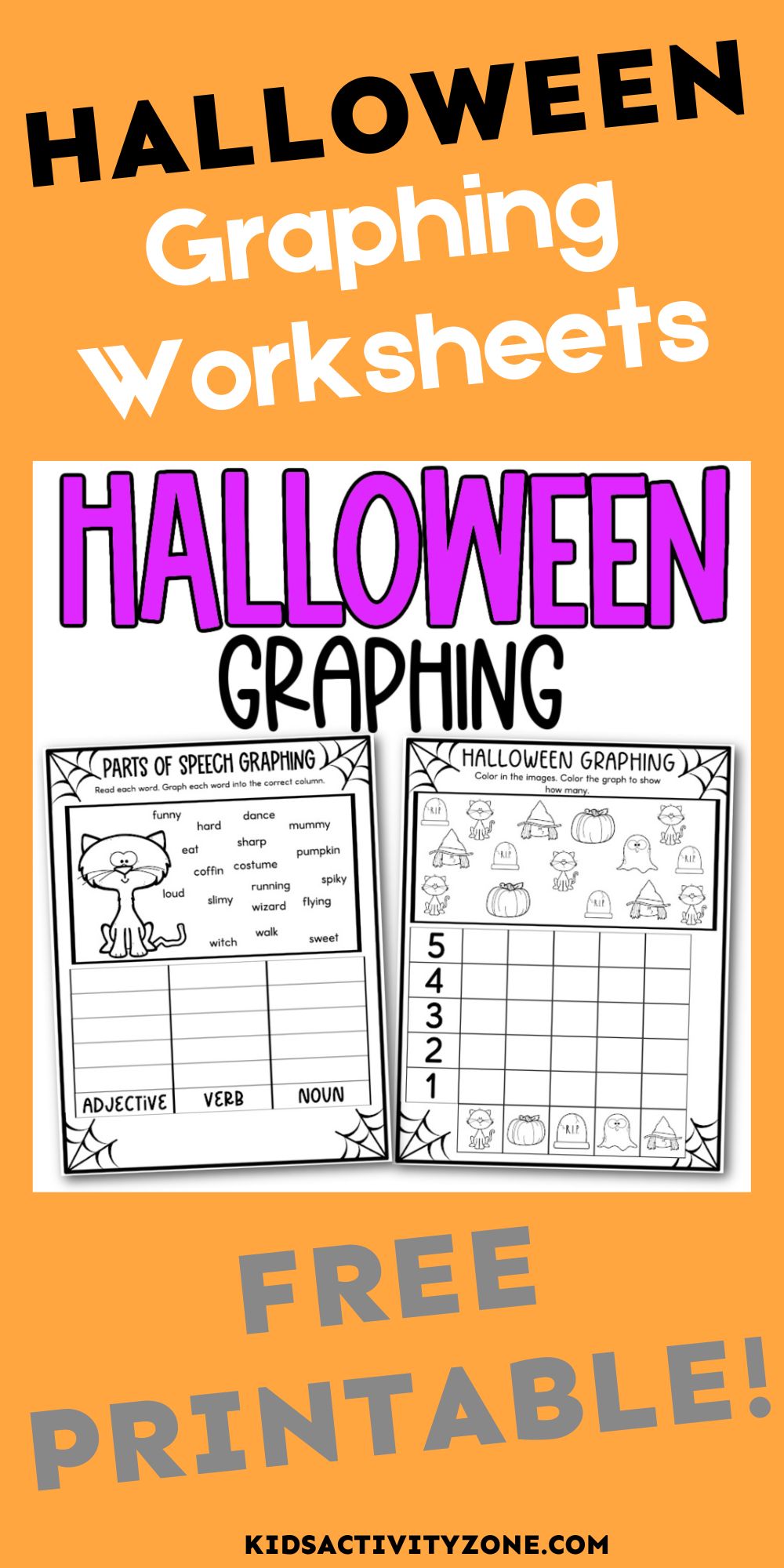 Halloween Graphing Worksheets - Kids Activity Zone
