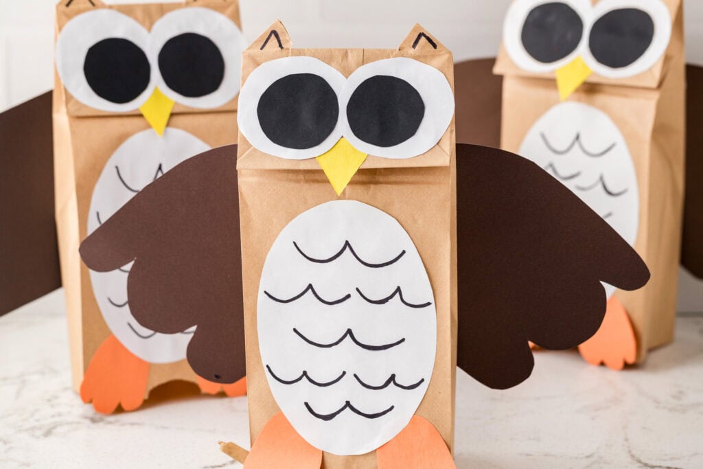 Easy Paper Bag Owl Craft For Kids - Kids Activity Zone