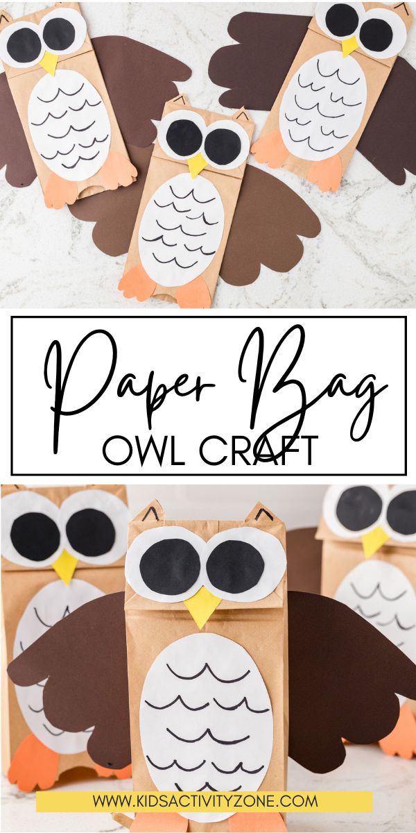 Easy Paper Bag Owl Craft For Kids - Kids Activity Zone