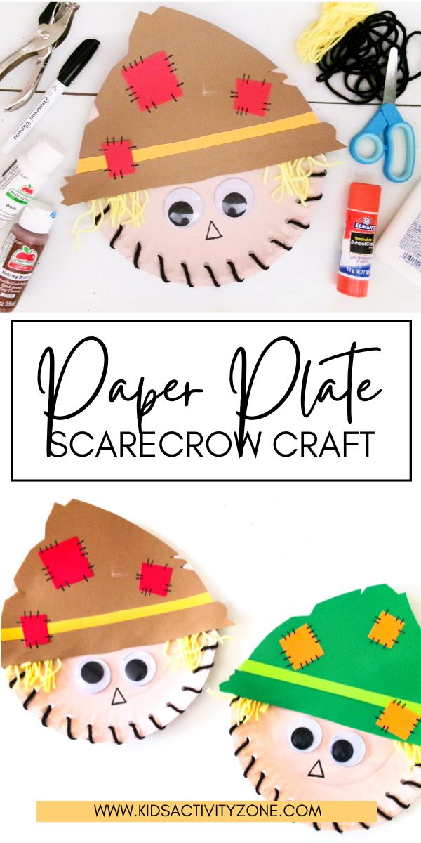 Fall Paper Plate Scarecrow Craft For Kids - Kids Activity Zone