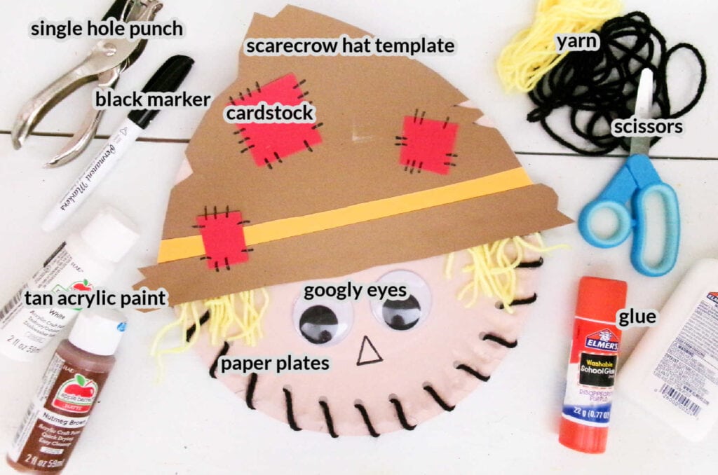 Fall Paper Plate Scarecrow Craft For Kids - Kids Activity Zone