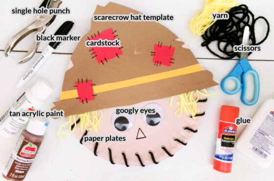 Fall Paper Plate Scarecrow Craft For Kids - Kids Activity Zone