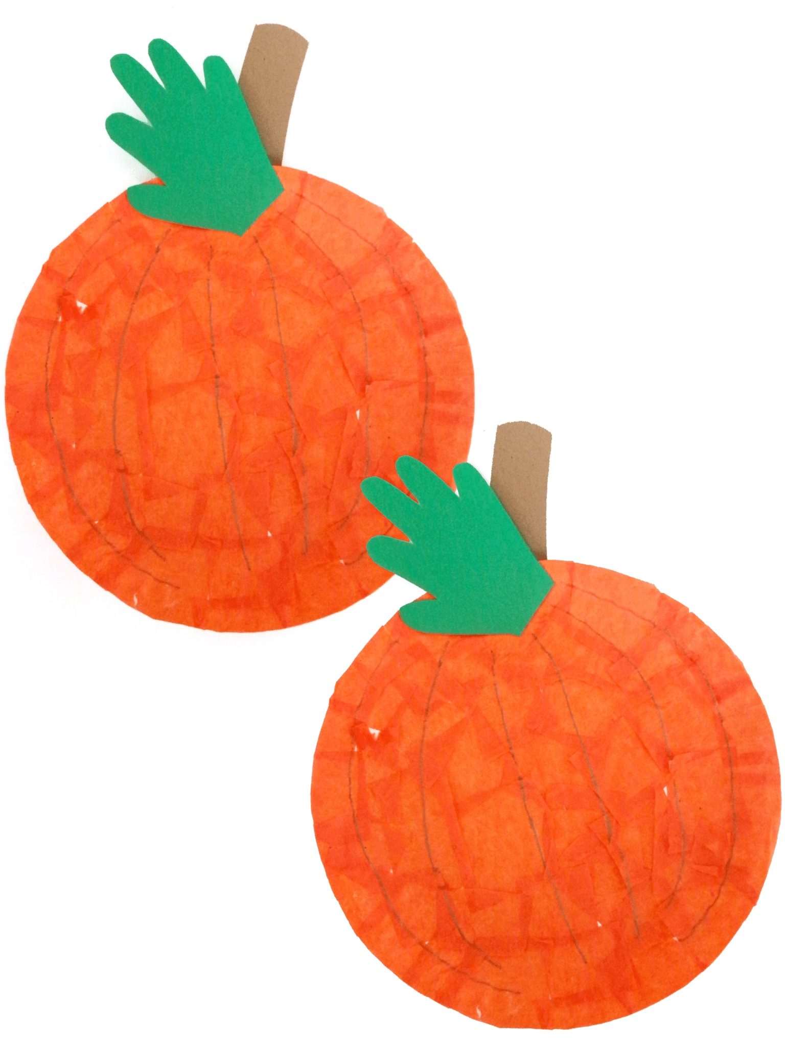 Handprint Pumpkin Craft - Kids Activity Zone