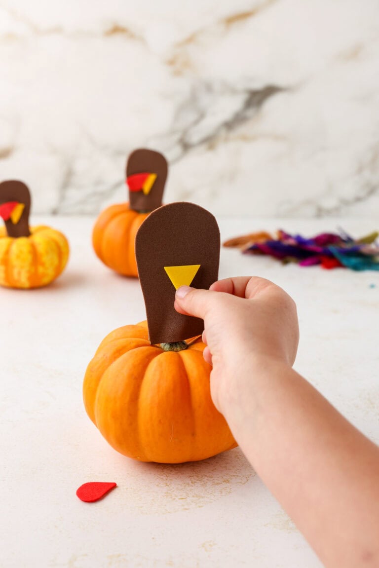Mini Pumpkin Turkey Craft - Kids Activity Zone