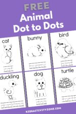 Free Printable Animal Connect the Dots - Kids Activity Zone