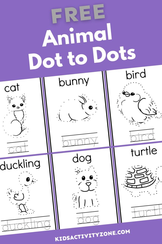 Free Printable Animal Connect the Dots - Kids Activity Zone