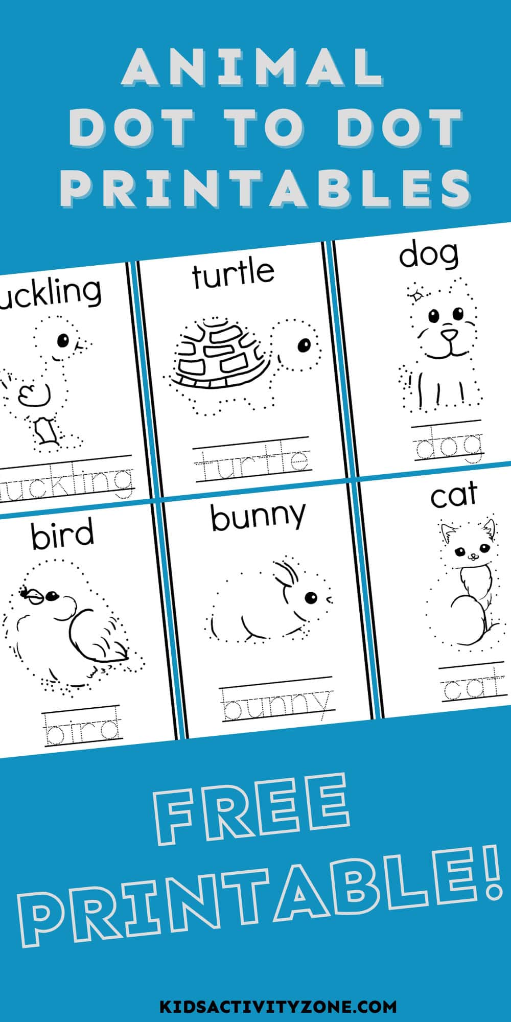 Free Printable Animal Connect the Dots - Kids Activity Zone