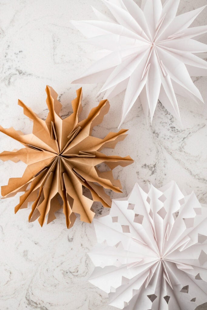 How To Make Paper Bag Snowflakes: Easy Step By Step Guide - Kids ...