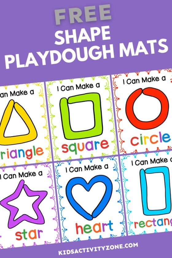 Shape Playdough Mats - Kids Activity Zone