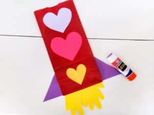 Valentine's Day Paper Bag Rocket Craft - Kids Activity Zone
