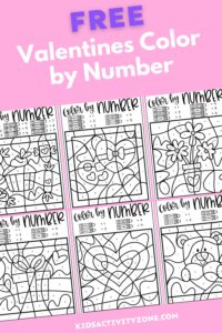 Valentine's Day Color By Number - Kids Activity Zone
