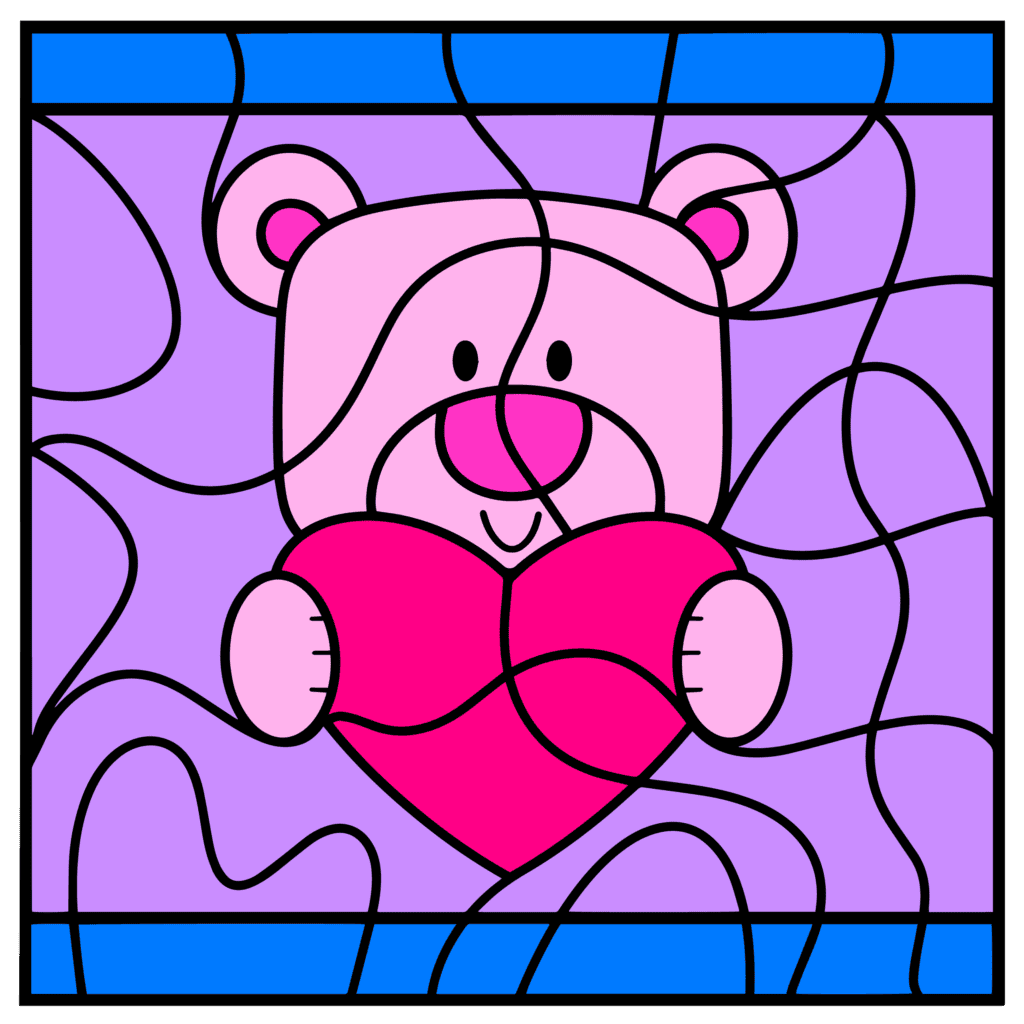 Valentine's Day Color By Number - Kids Activity Zone