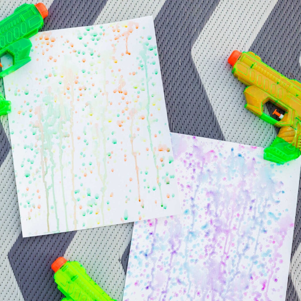 Squirt Gun Painting - Kids Activity Zone
