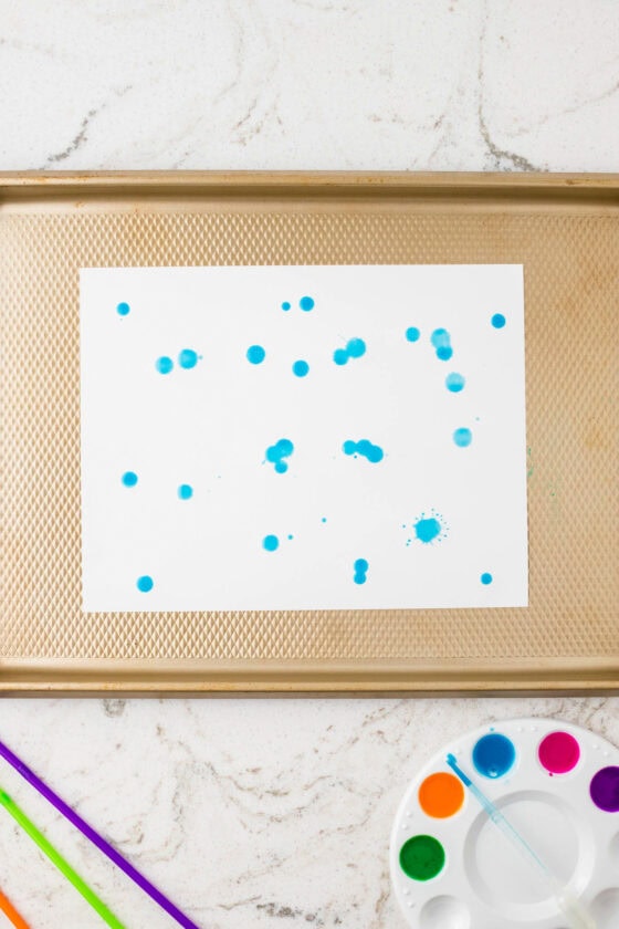Blow Painting with Straws - Kids Activity Zone