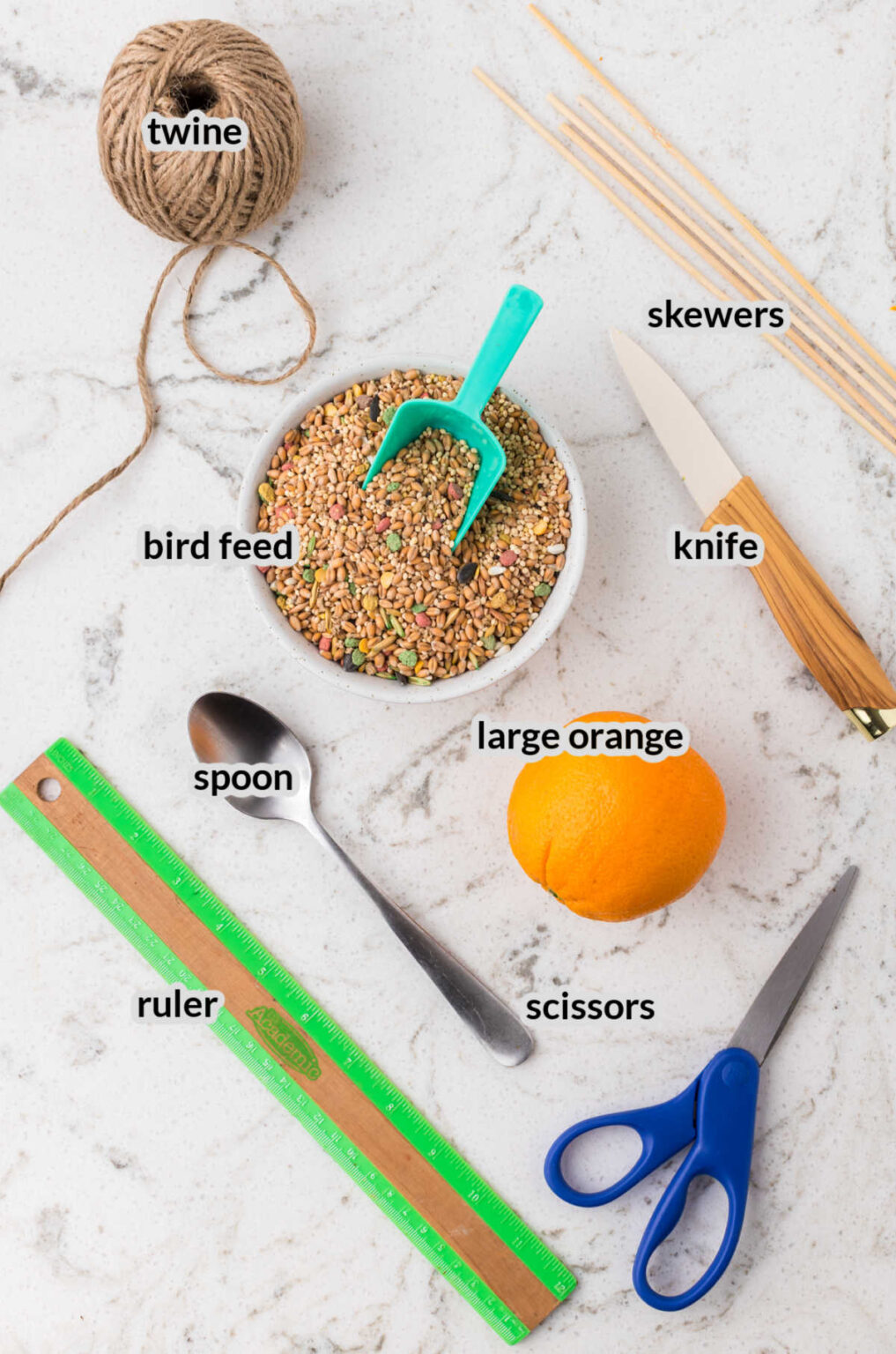 Orange Bird Feeder - Kids Activity Zone