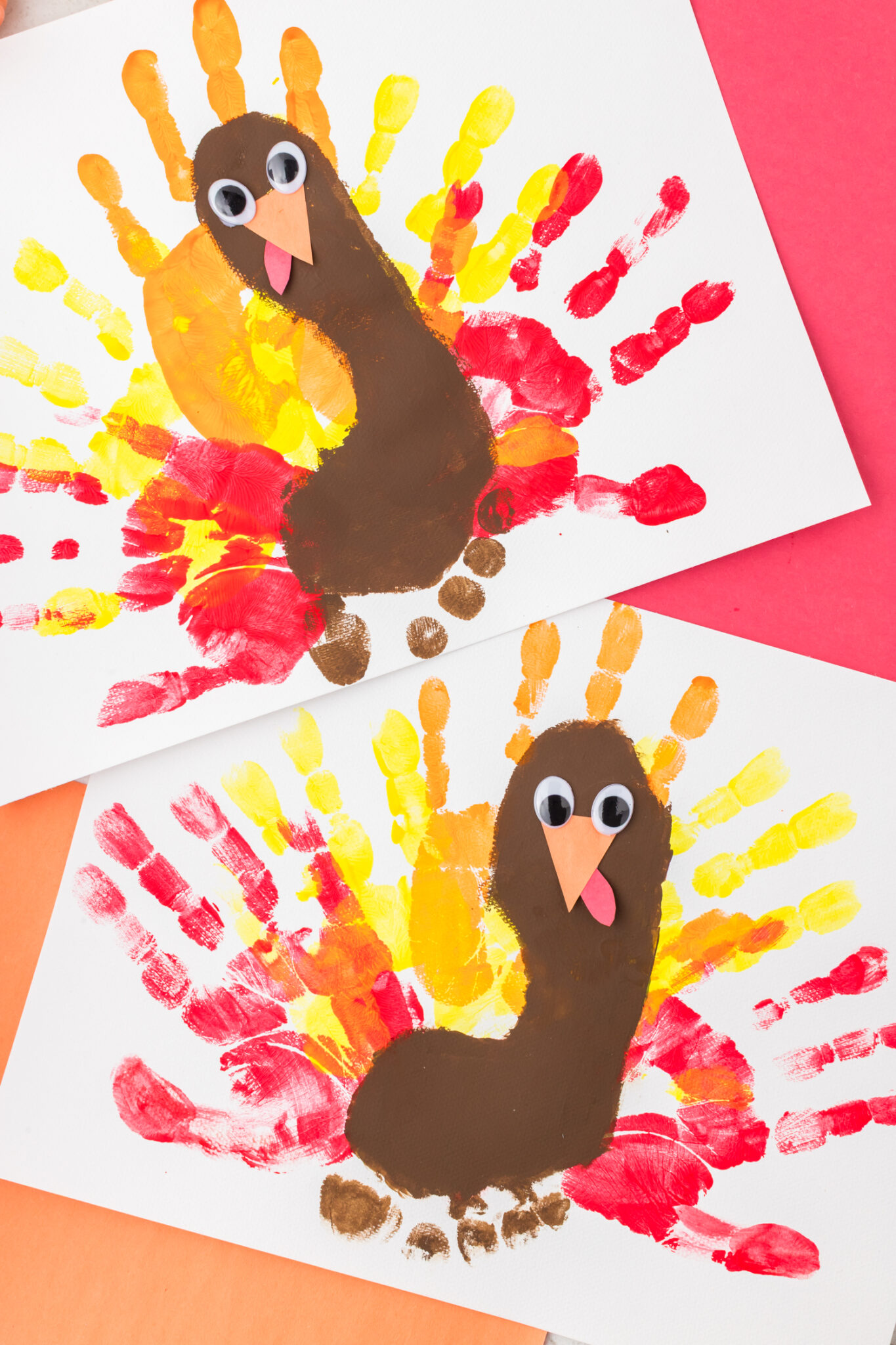 Handprint and Footprint Turkey Craft - Kids Activity Zone