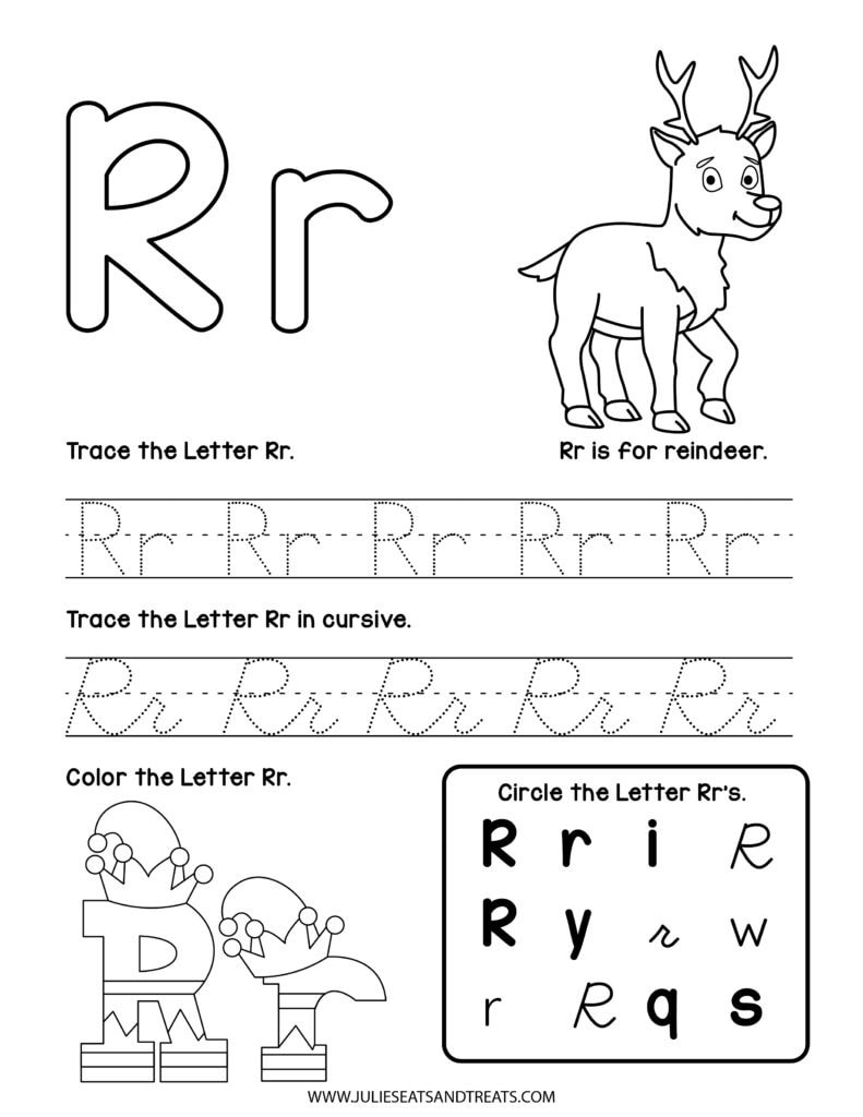FREE Printable Christmas Alphabet Worksheets - Kids Activity Zone