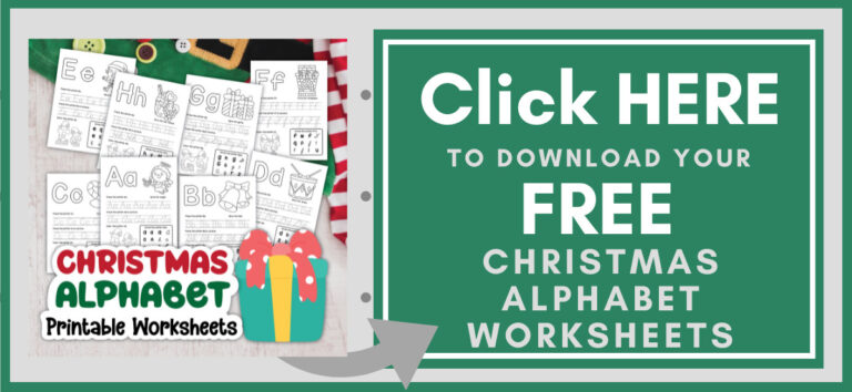FREE Printable Christmas Alphabet Worksheets - Kids Activity Zone