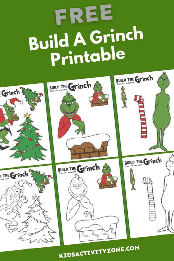 Build a Grinch Printable - Kids Activity Zone