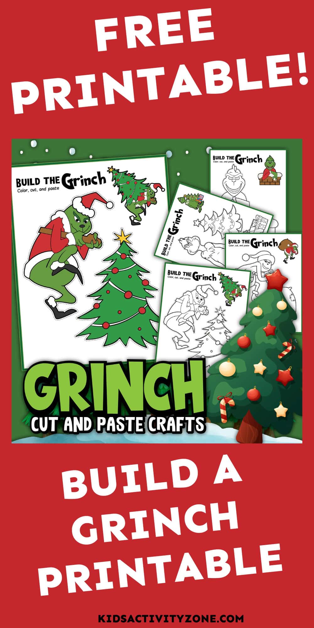 Build a Grinch Printable - Kids Activity Zone