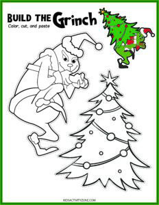 Build a Grinch Printable - Kids Activity Zone