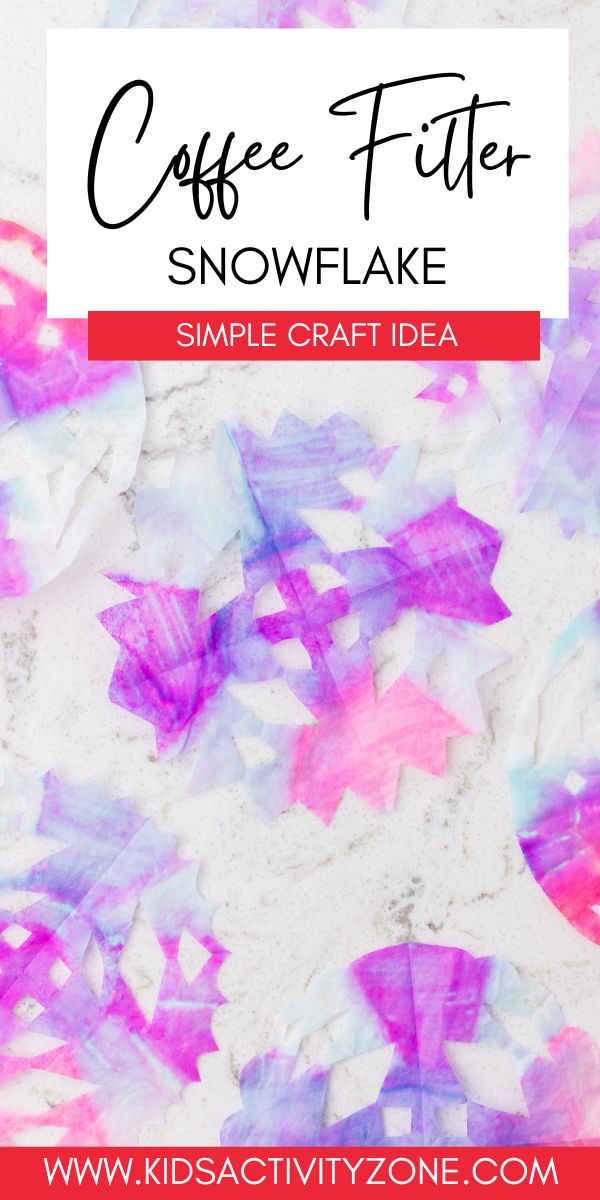 Coffee Filter Snowflakes (Easy Winter Craft!) - Kids Activity Zone