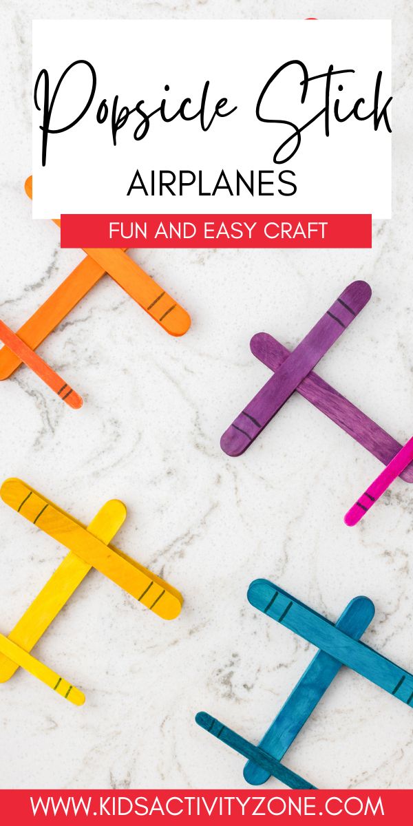 Popsicle Stick Airplanes – Easy Craft Stick Airplane for Kids - Kids ...