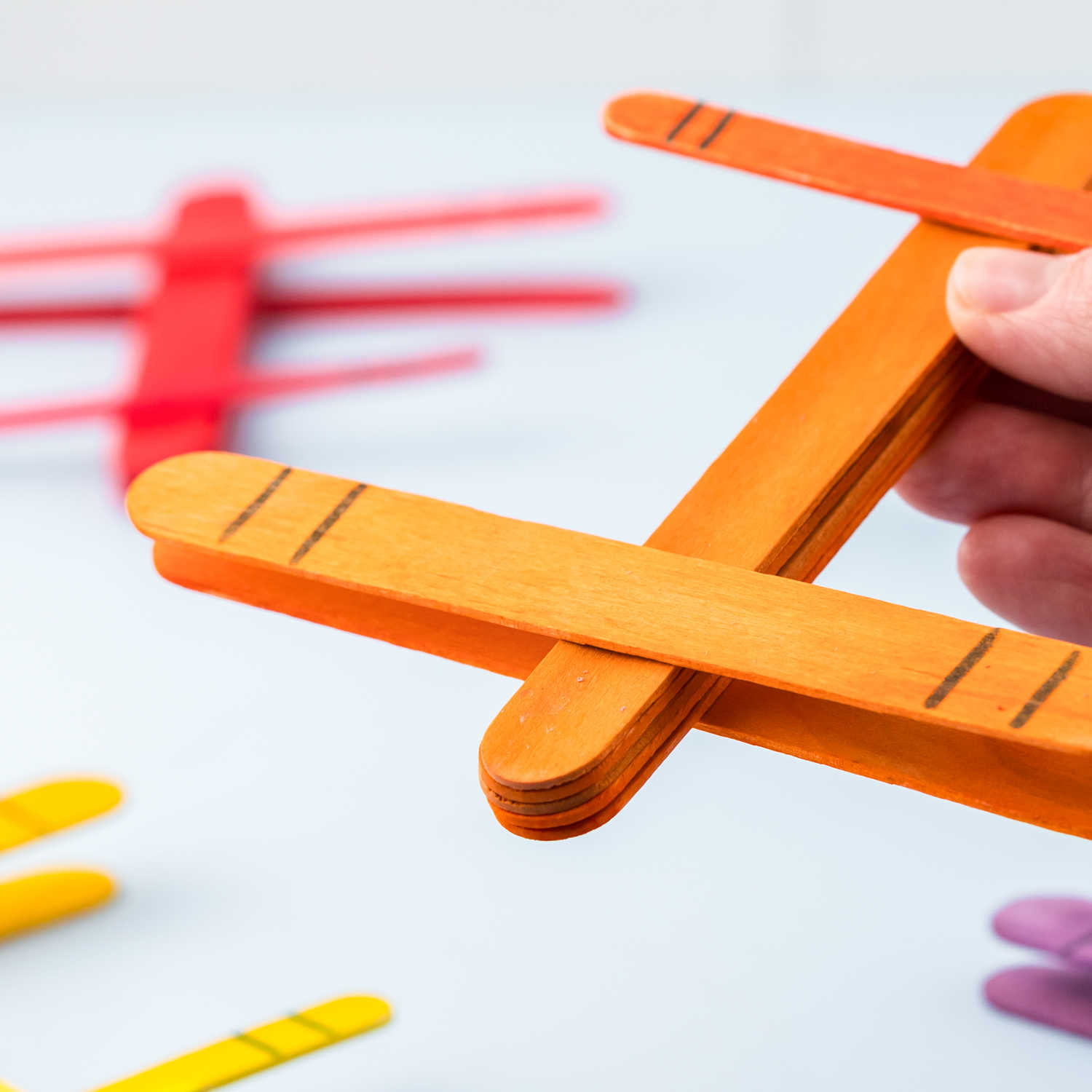 Popsicle Stick Airplanes – Easy Craft Stick Airplane for Kids - Kids ...